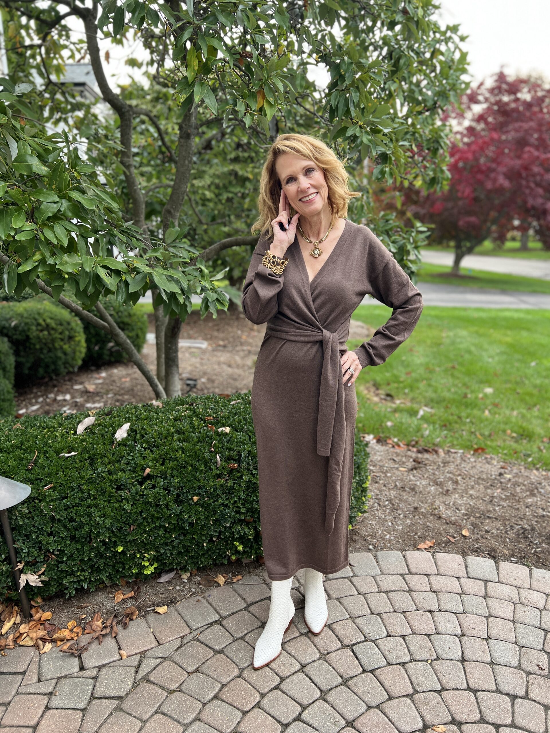 How To Wear A Wrap Dress - Seasons Embraced