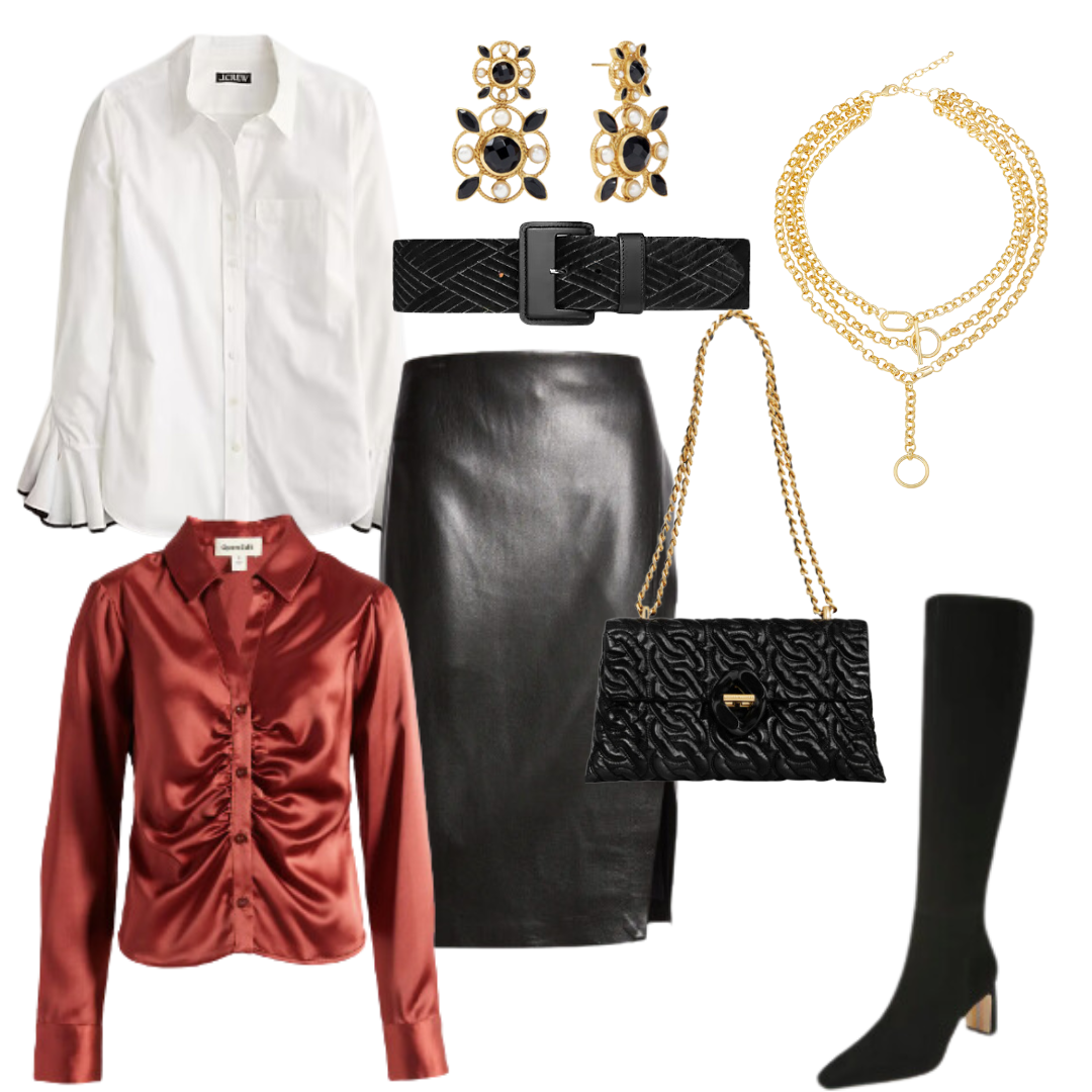 Twelve Holiday Work Party Outfits - Seasons Embraced