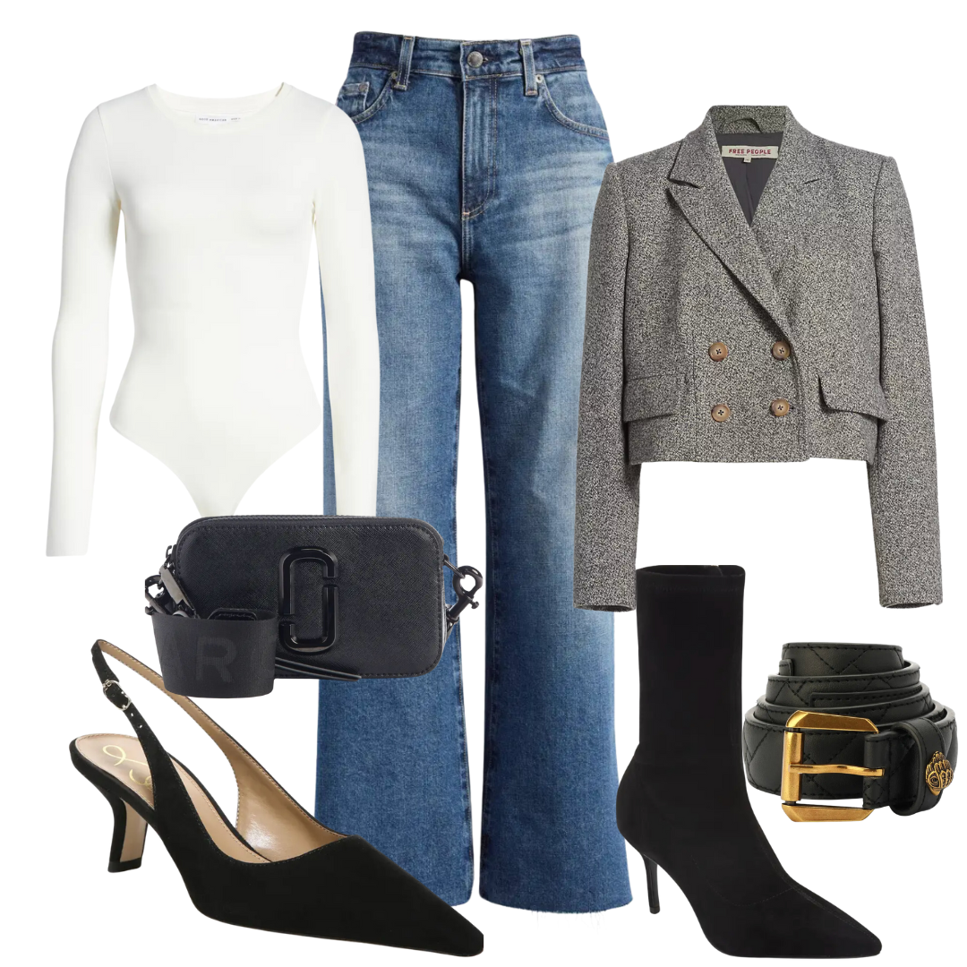 What To Wear With Wide Leg Jeans - Seasons Embraced