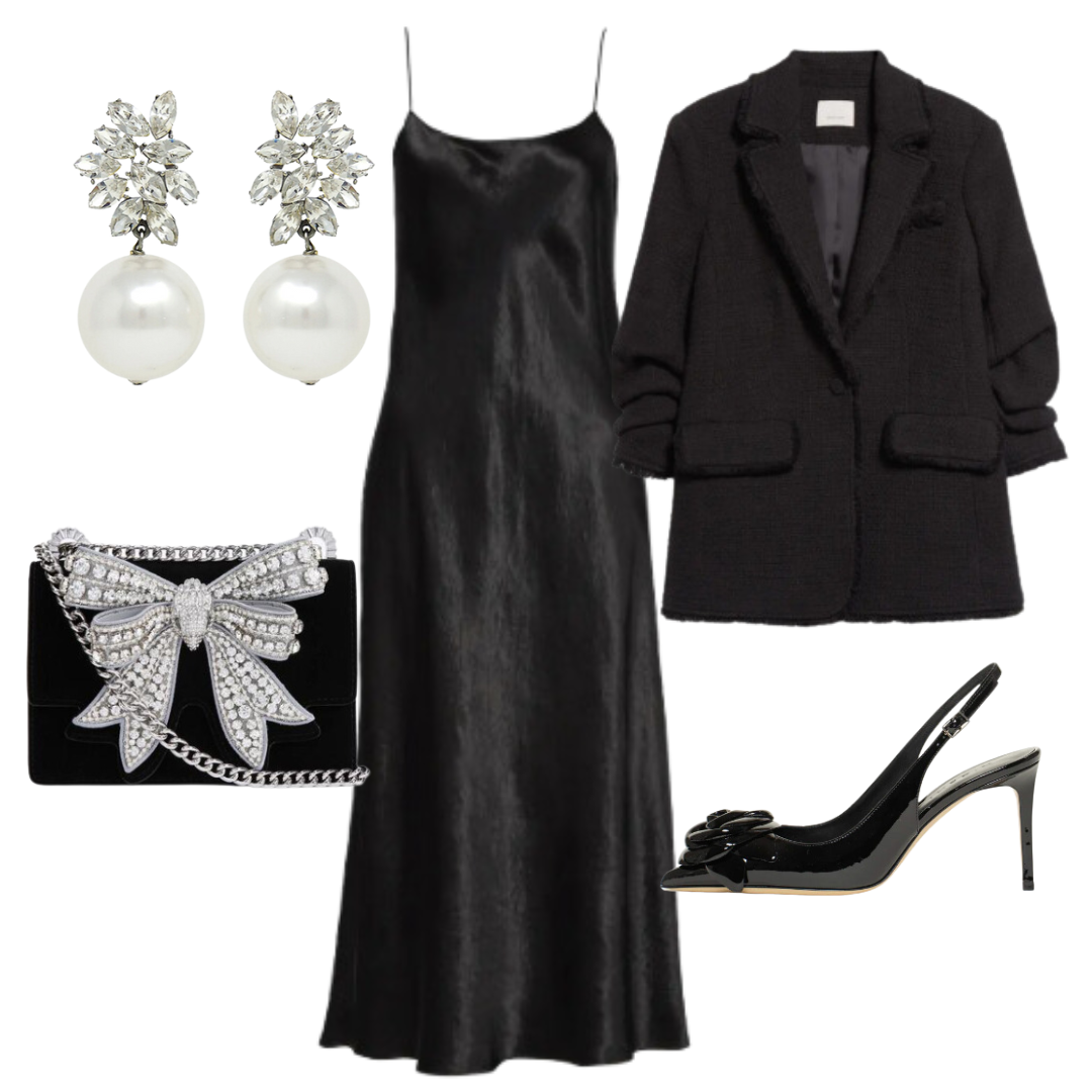 How To Accessorize A Black Dress - Seasons Embraced
