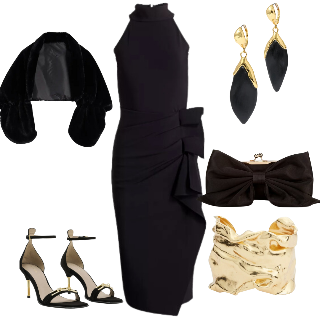 How To Dress Up A Black Dress - Seasons Embraced